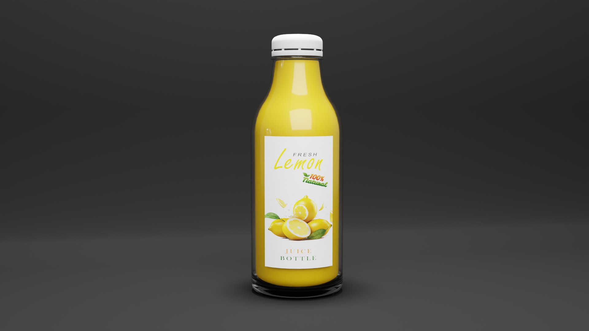 Fruit Juice Bottle 3D Model - TurboSquid 2213500