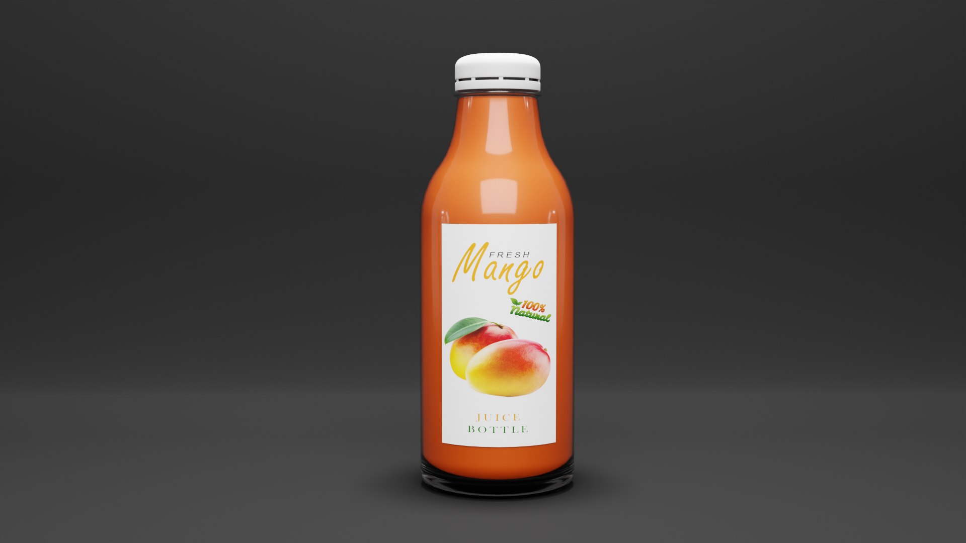 Fruit Juice Bottle 3D Model - TurboSquid 2213500