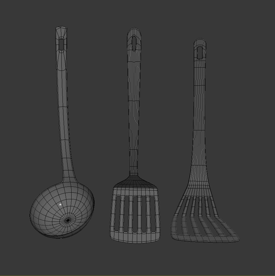 3d Model Kitchen Utensils