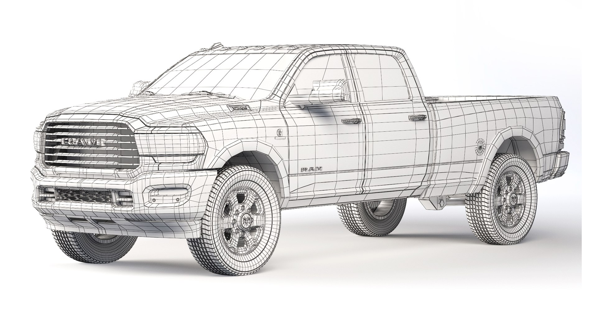3D Dodge Ram 2500 2021 Model - TurboSquid 1955032