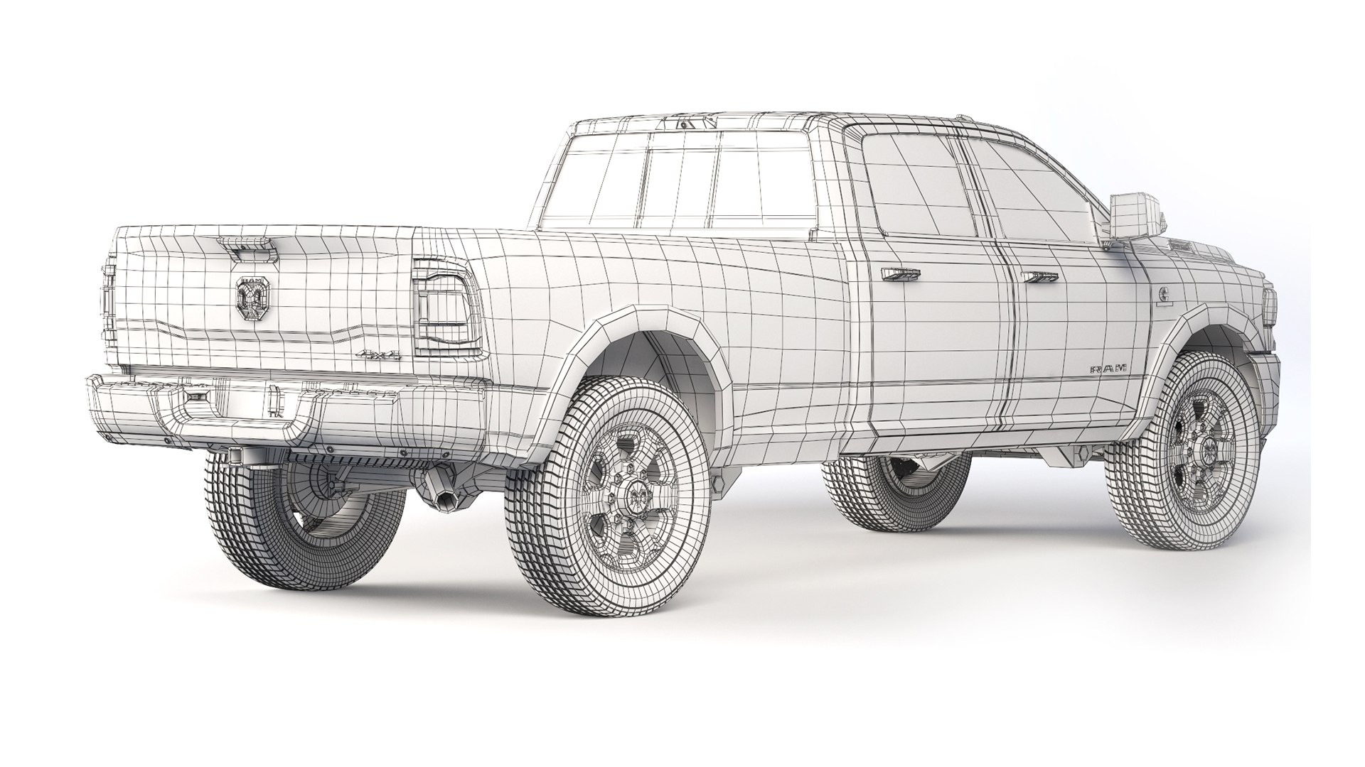 3D Dodge Ram 2500 2021 Model - TurboSquid 1955032