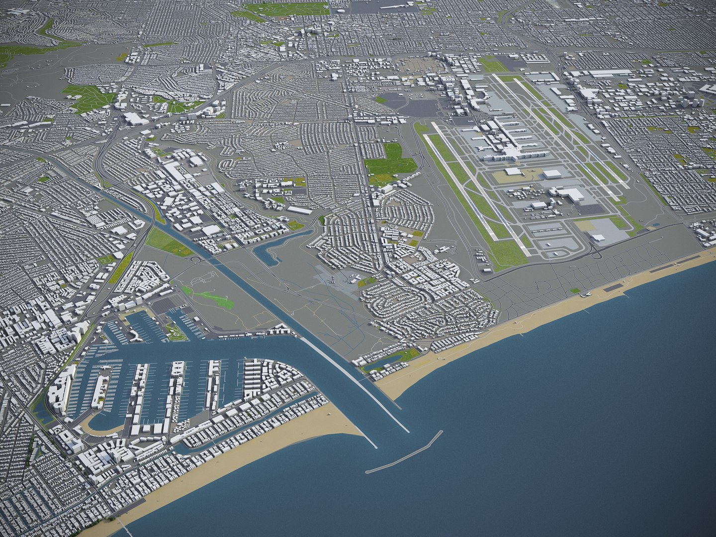 3D Los Angeles Surrounding - Model - TurboSquid 1448014