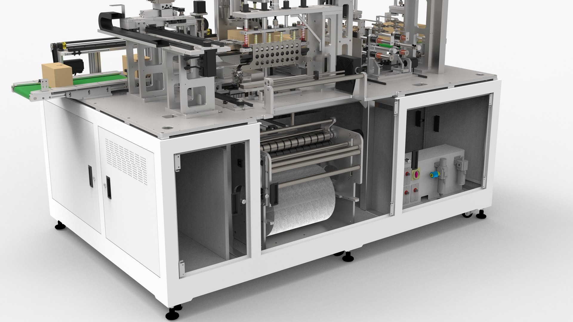 Mobile Phone Box Shrink Film Packaging Machine 3D Model - TurboSquid ...