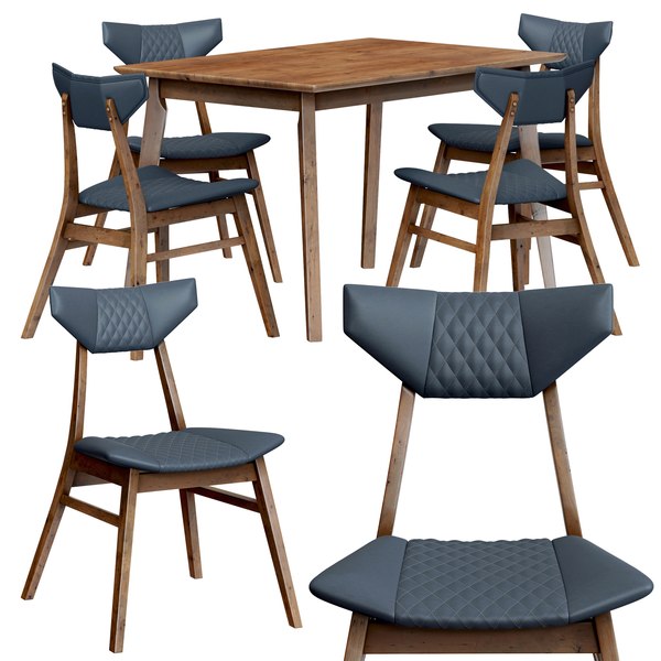 3D rollo dining group table model - TurboSquid 1644164