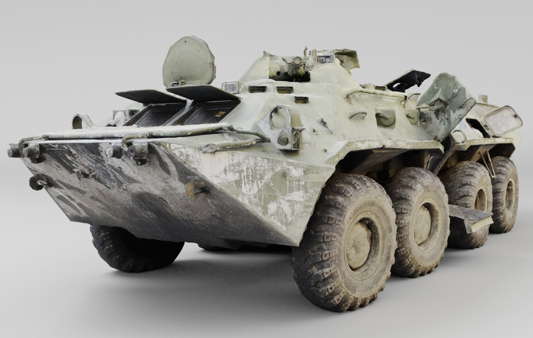 3D Russian BTR-82A Destroyed By Ukrainian Army Model - TurboSquid 1981240