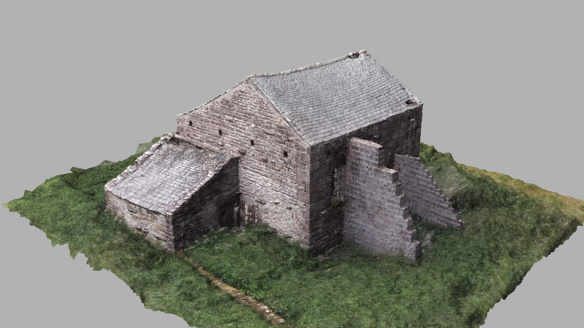 Old Stone Barn 3D Model - TurboSquid 1850013