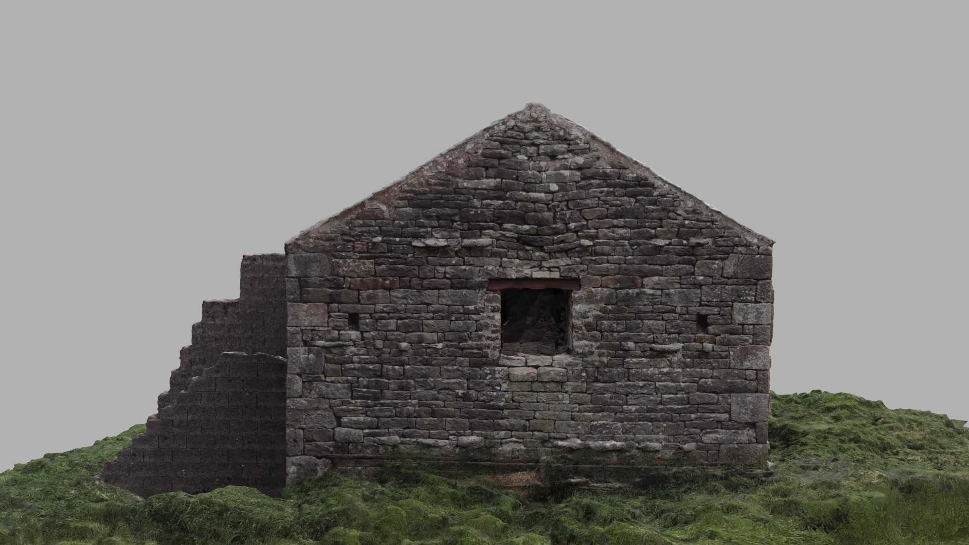 Old Stone Barn 3D Model - TurboSquid 1850013