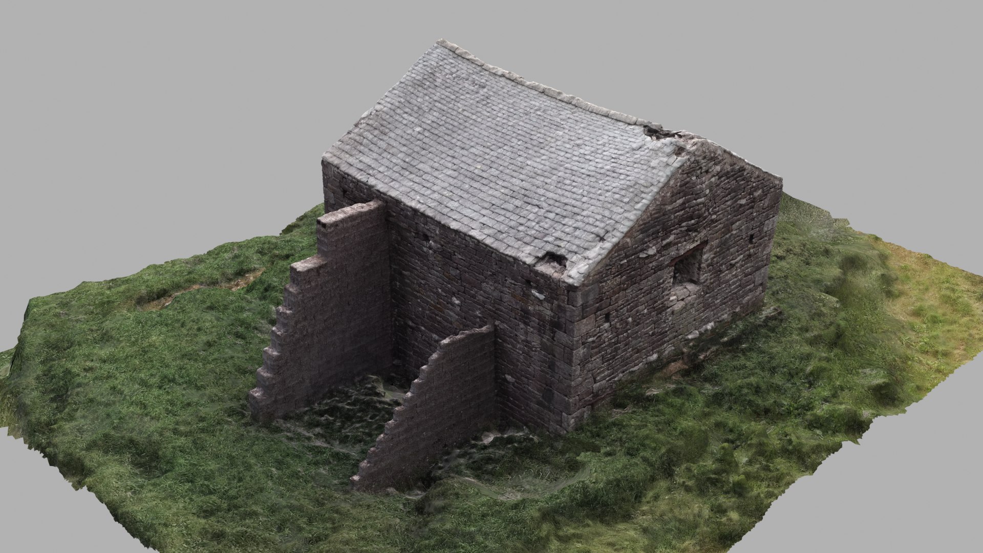 Old Stone Barn 3D Model - TurboSquid 1850013
