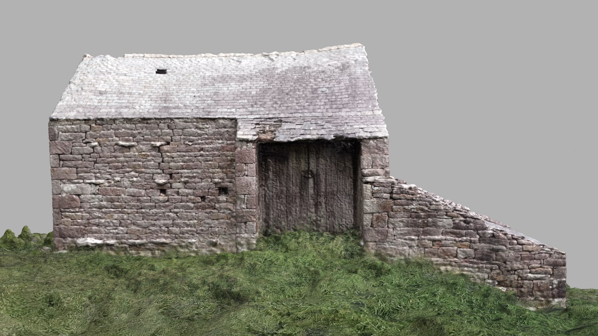 Old Stone Barn 3D Model - TurboSquid 1850013
