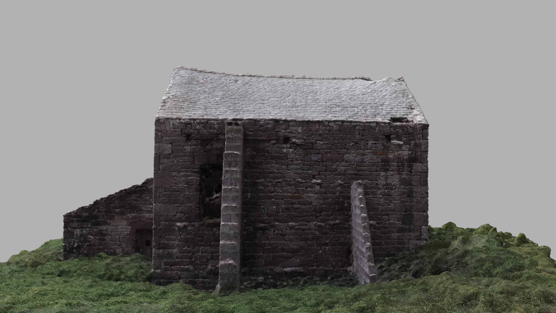 Old Stone Barn 3D Model - TurboSquid 1850013