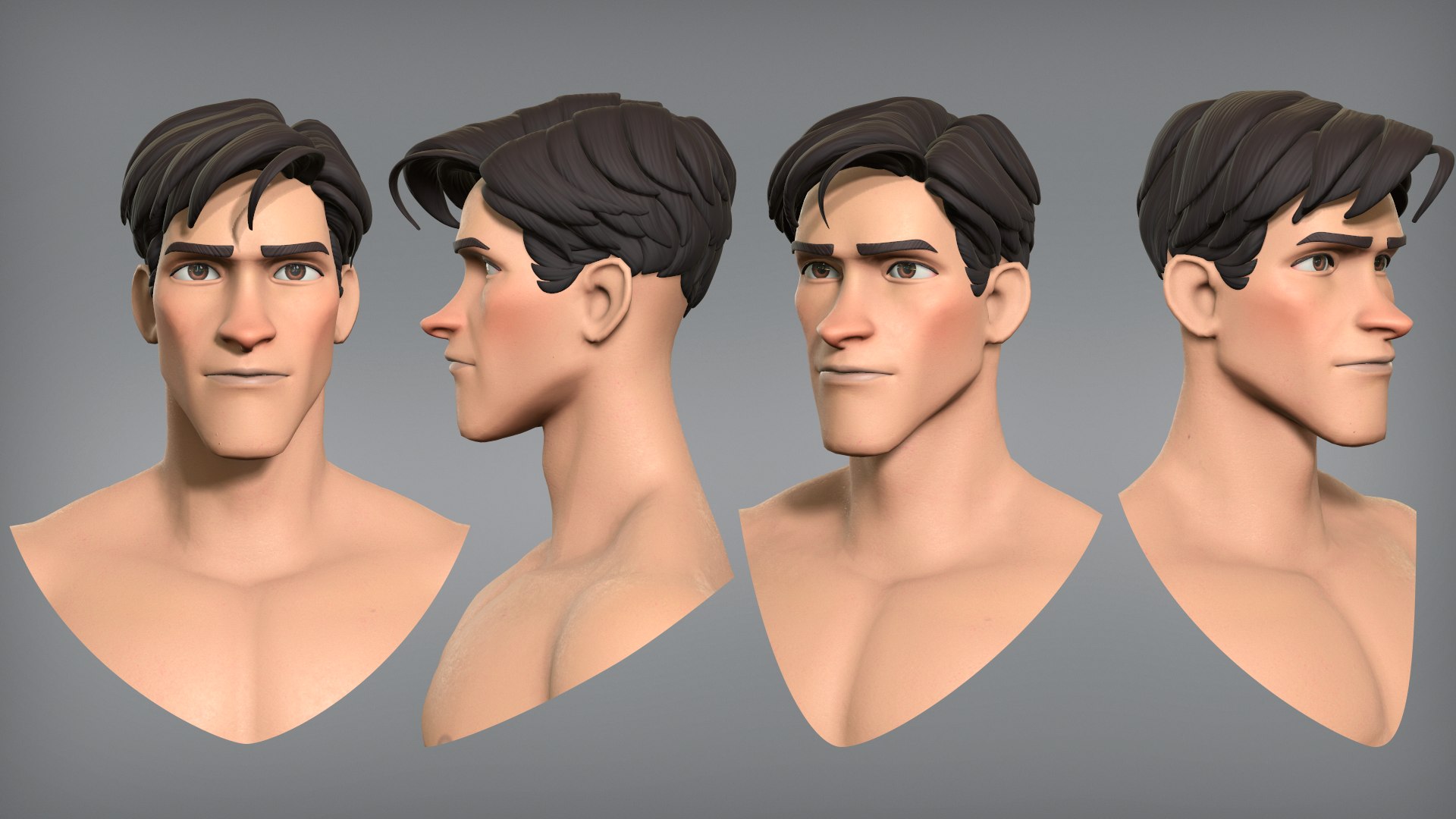 3D Cartoon Male Character Scott Base Mesh - TurboSquid 1981108