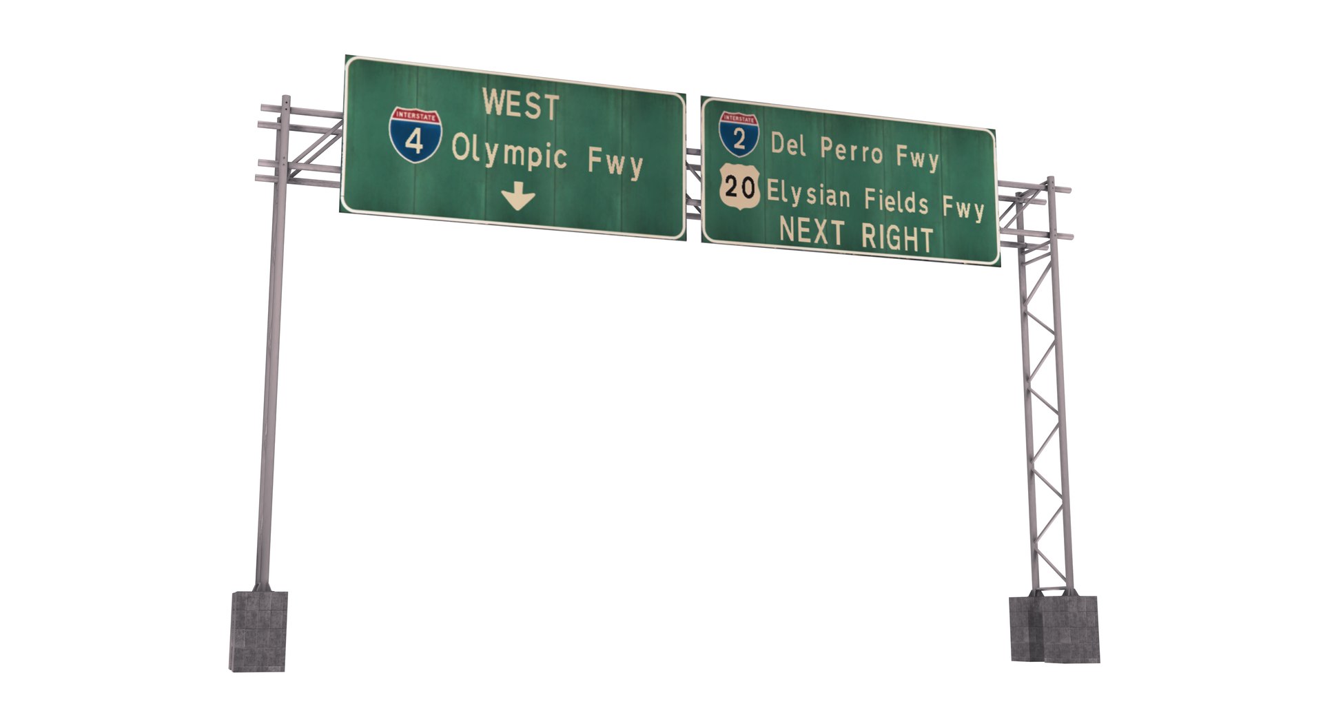 3D Signs Structure Signage - TurboSquid 1393743