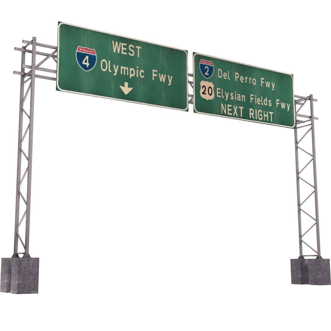 3D Signs Structure Signage - TurboSquid 1393743