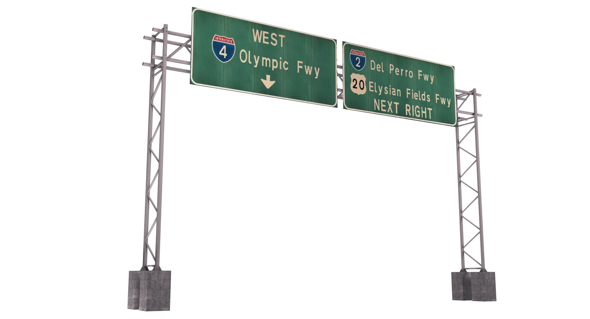 3D Signs Structure Signage - TurboSquid 1393743