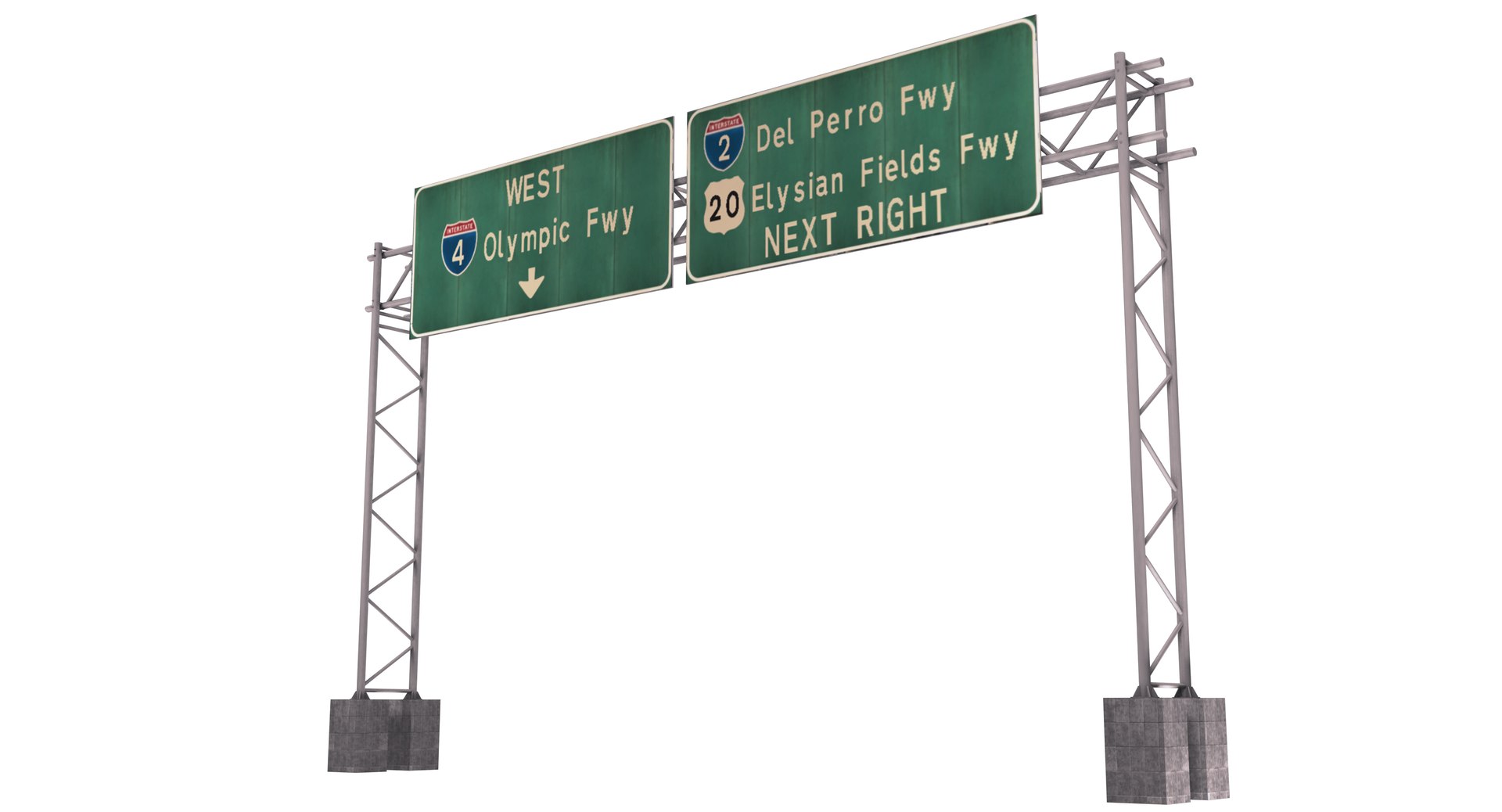 3D Signs Structure Signage - TurboSquid 1393743