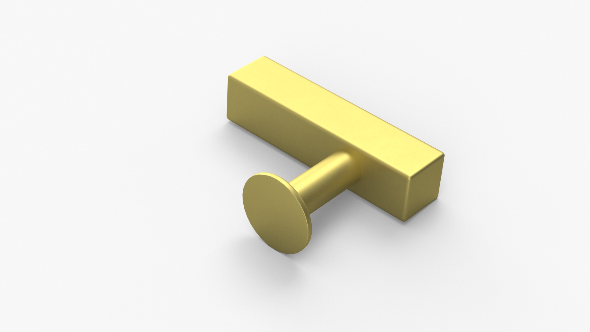 3D Kitchen Cabinet Handle Knob Rectangular Bronze - TurboSquid 2220929