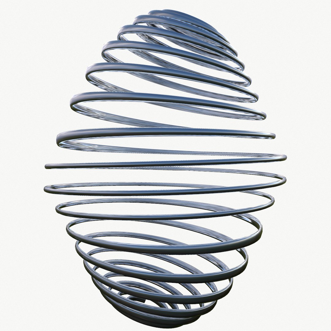 Metal Spiral Spring Model - TurboSquid 1410694