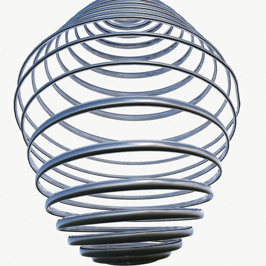 Metal Spiral Spring Model - TurboSquid 1410694