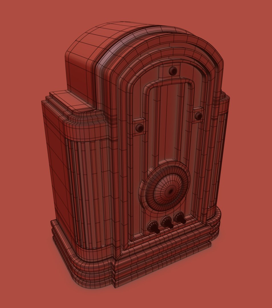 3D Vintage Radio Model - TurboSquid 1430246