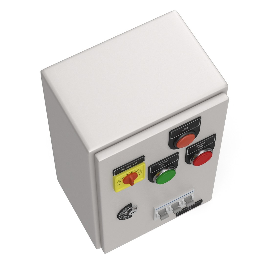 3d model industrial electrical panel 6