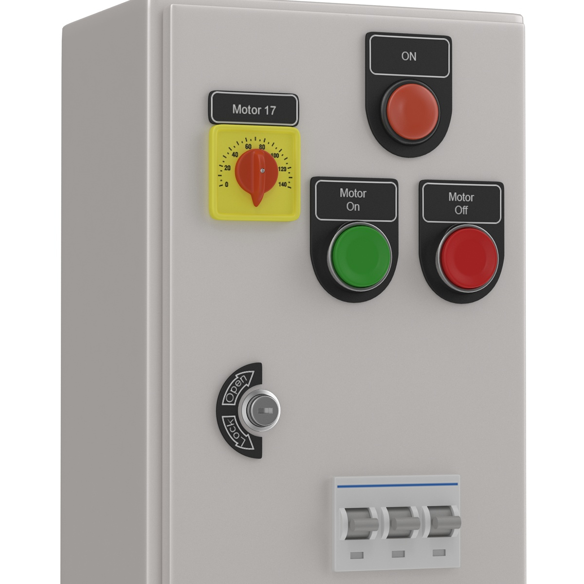 3d model industrial electrical panel 6