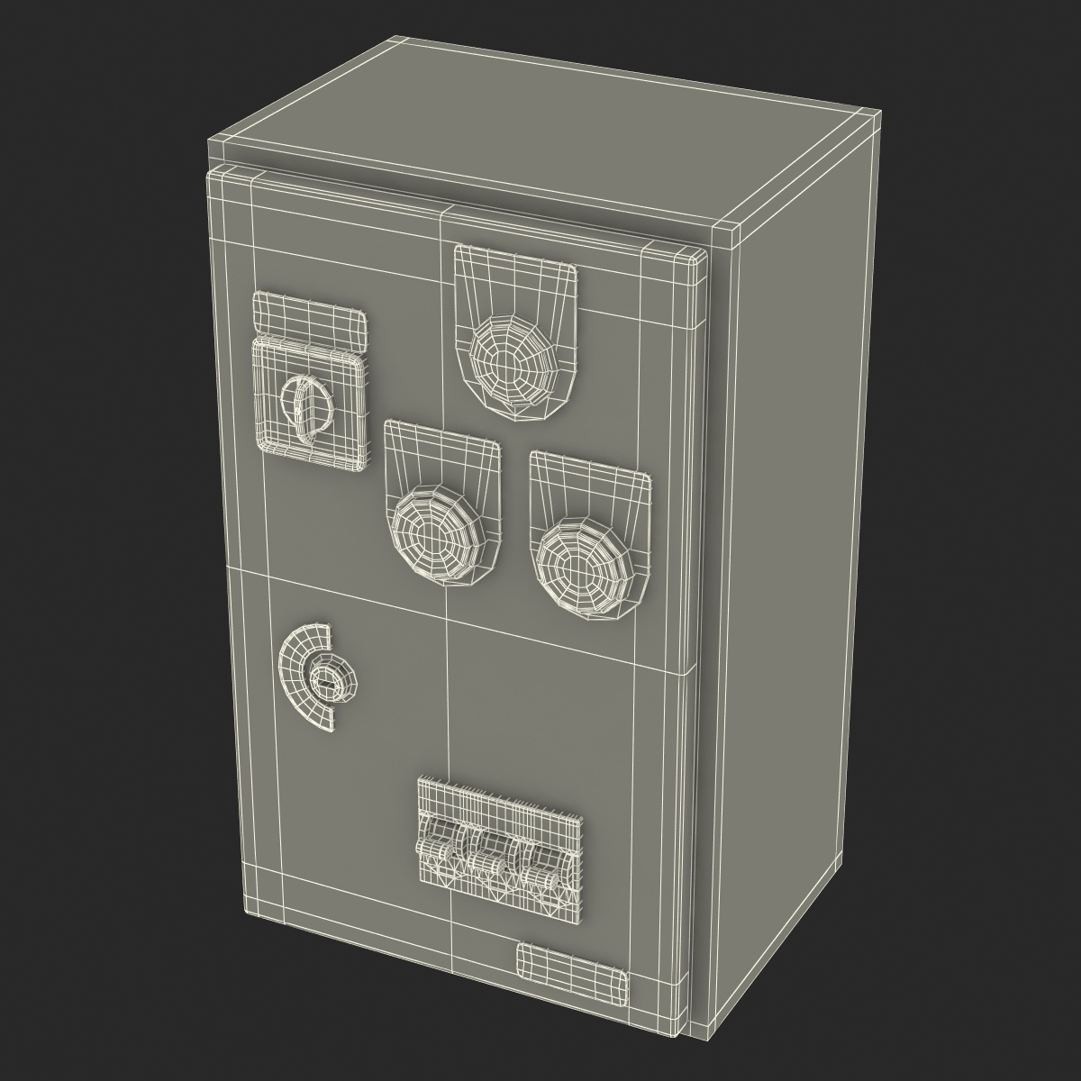 3d model industrial electrical panel 6