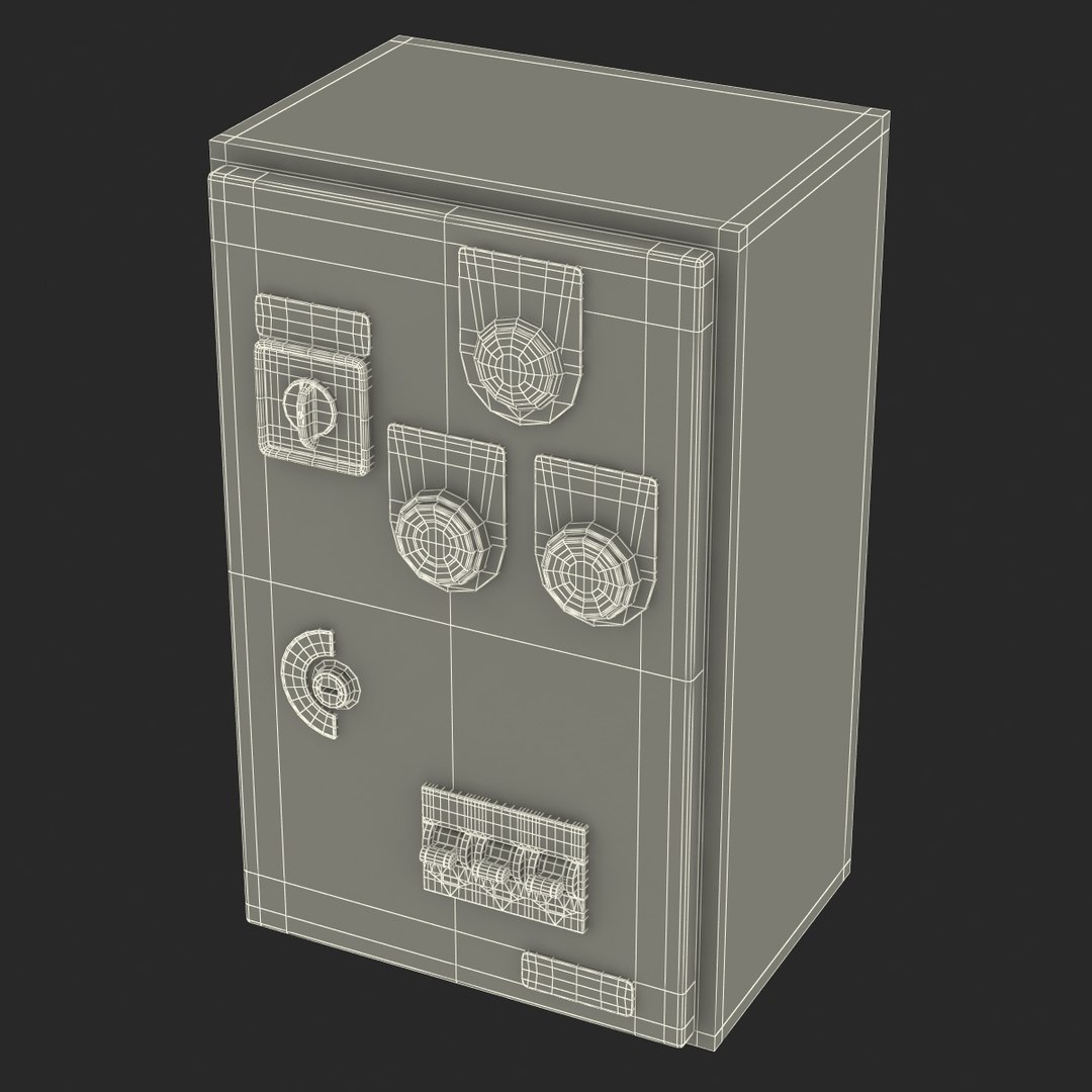 3d model industrial electrical panel 6
