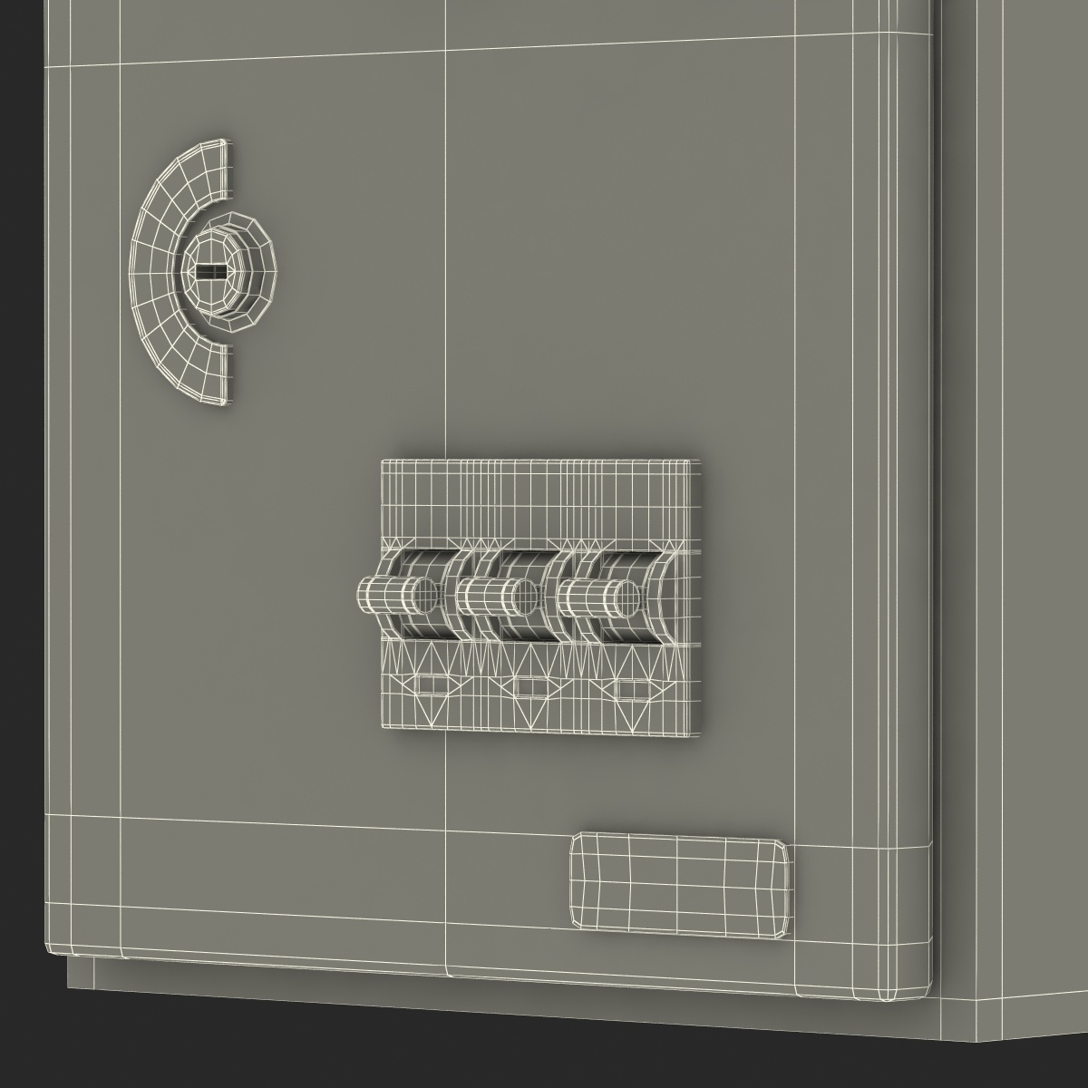 3d model industrial electrical panel 6