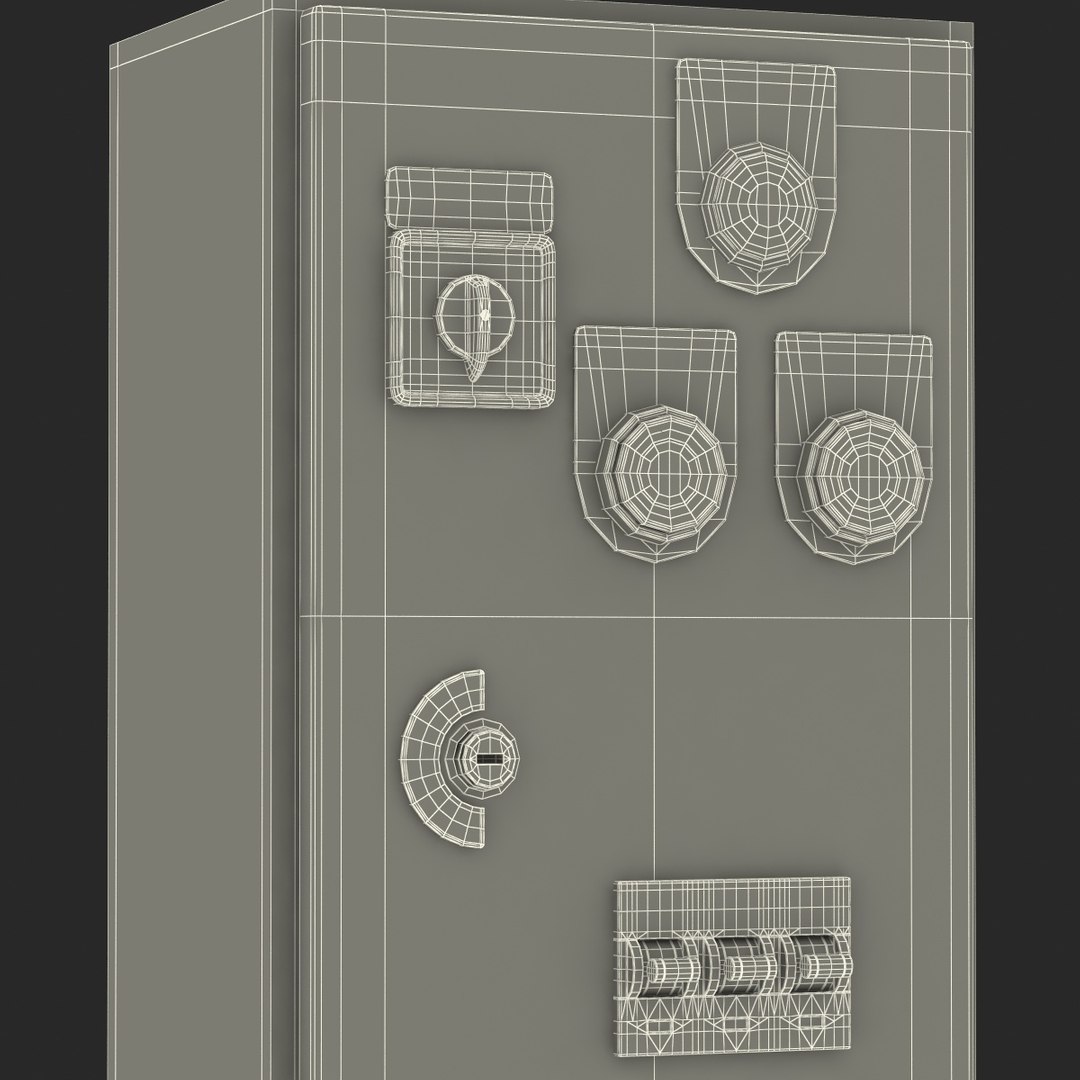 3d model industrial electrical panel 6