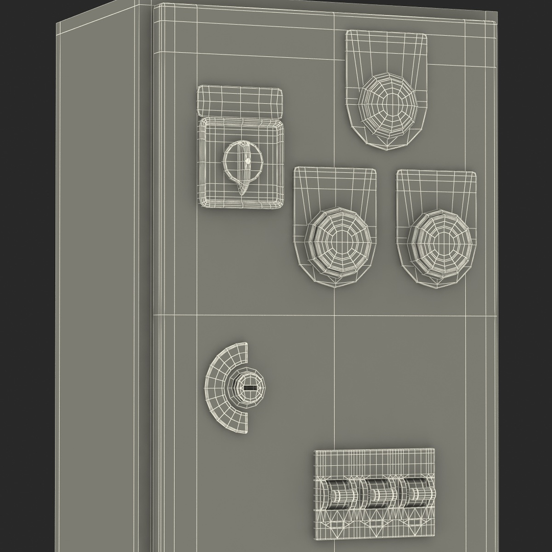 3d model industrial electrical panel 6