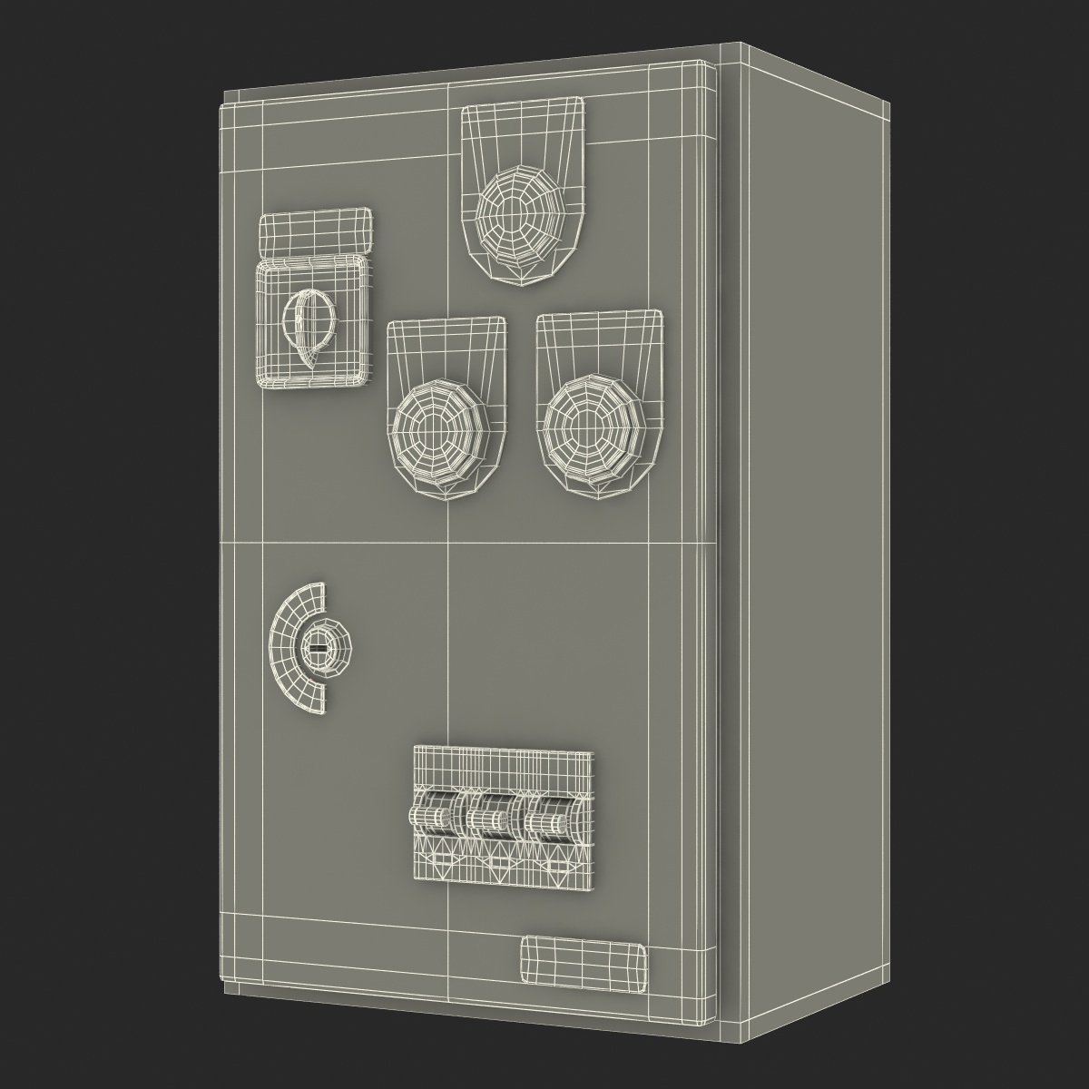 3d model industrial electrical panel 6