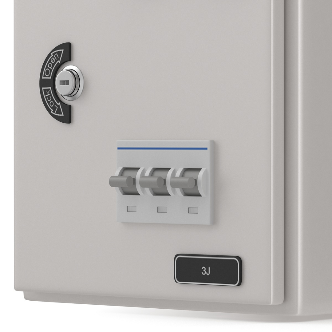 3d model industrial electrical panel 6