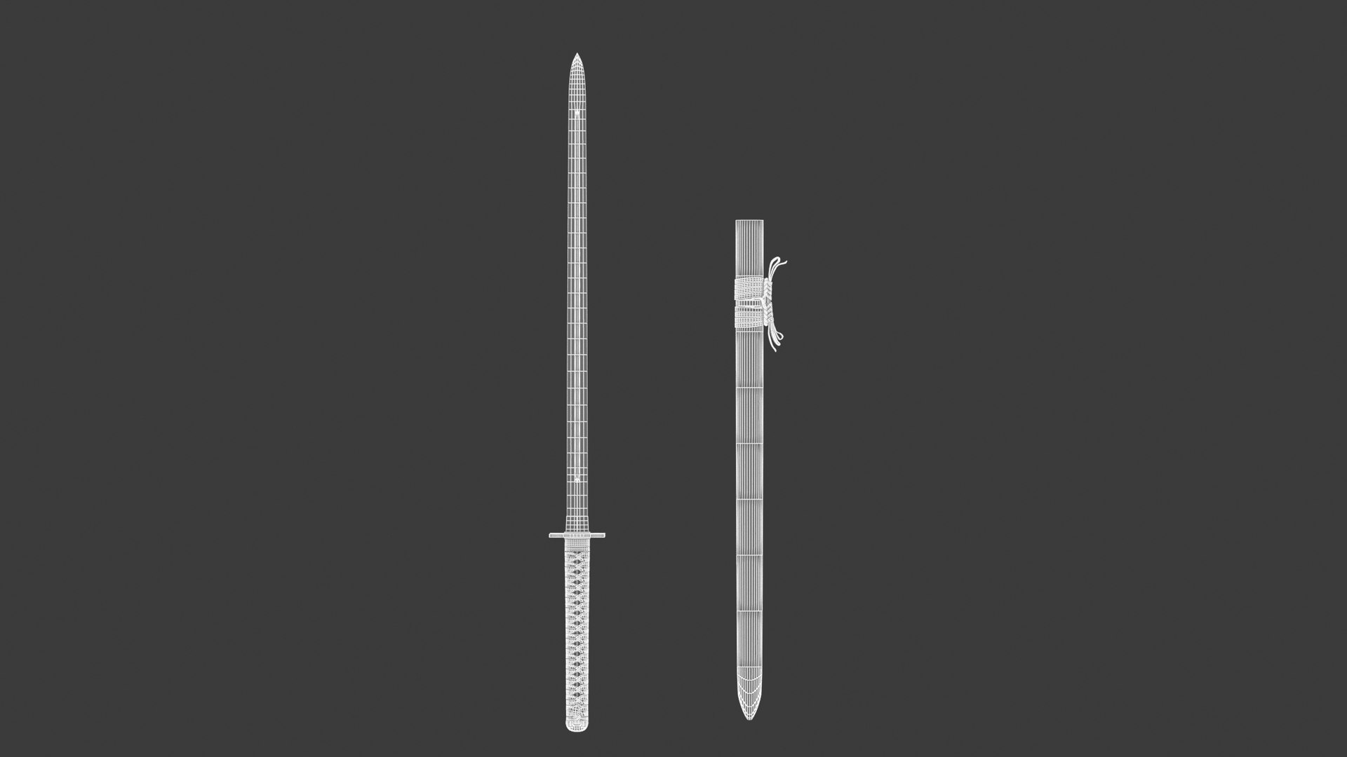 Ninjato Sword 3D - TurboSquid 1730656