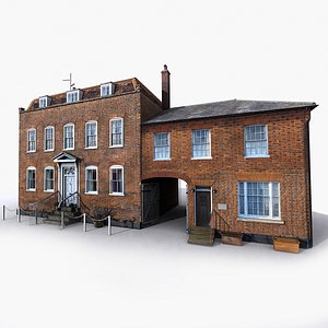 photorealistic european buildings city max