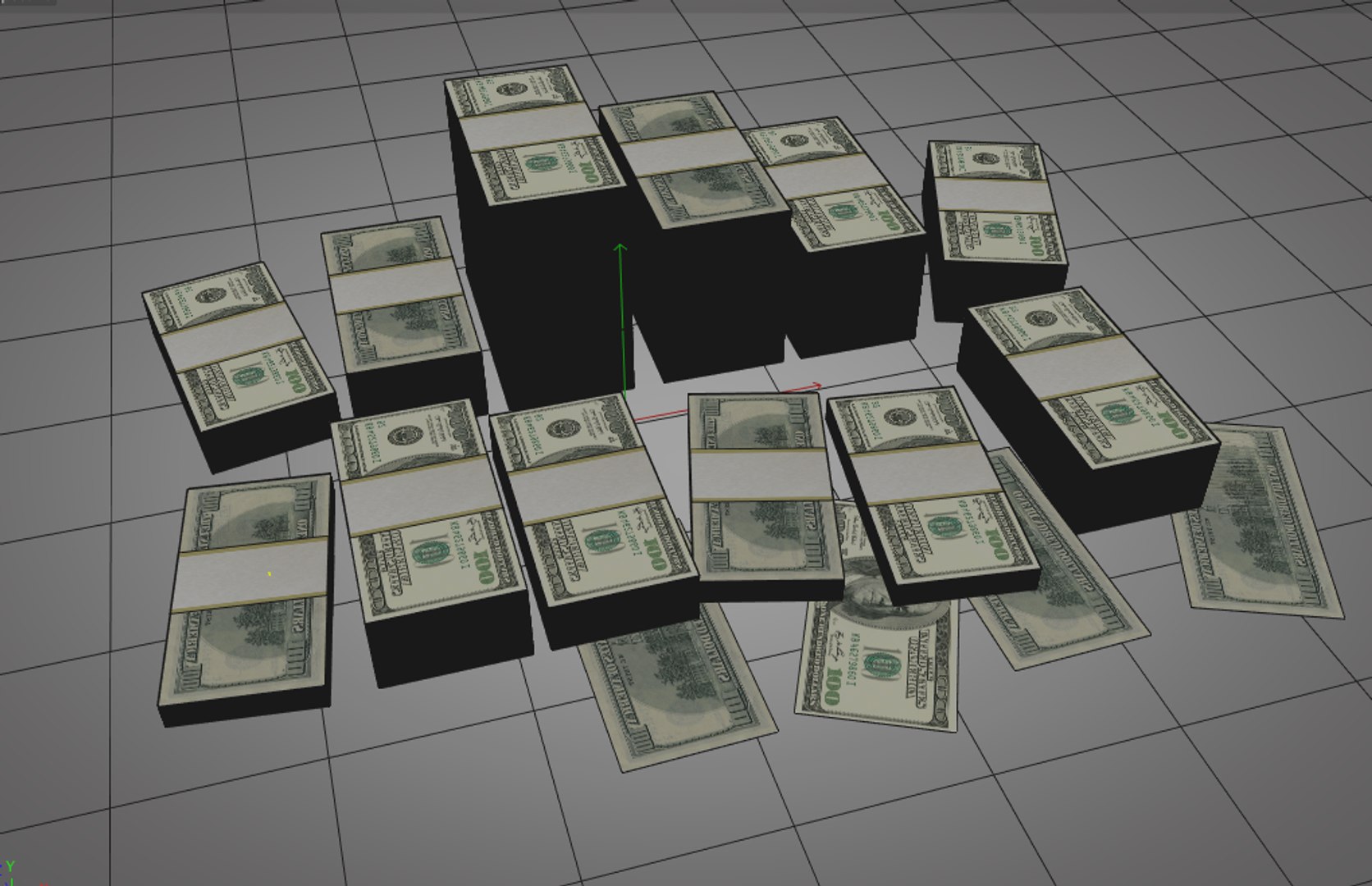 3D Dollar Stack - TurboSquid 1552103