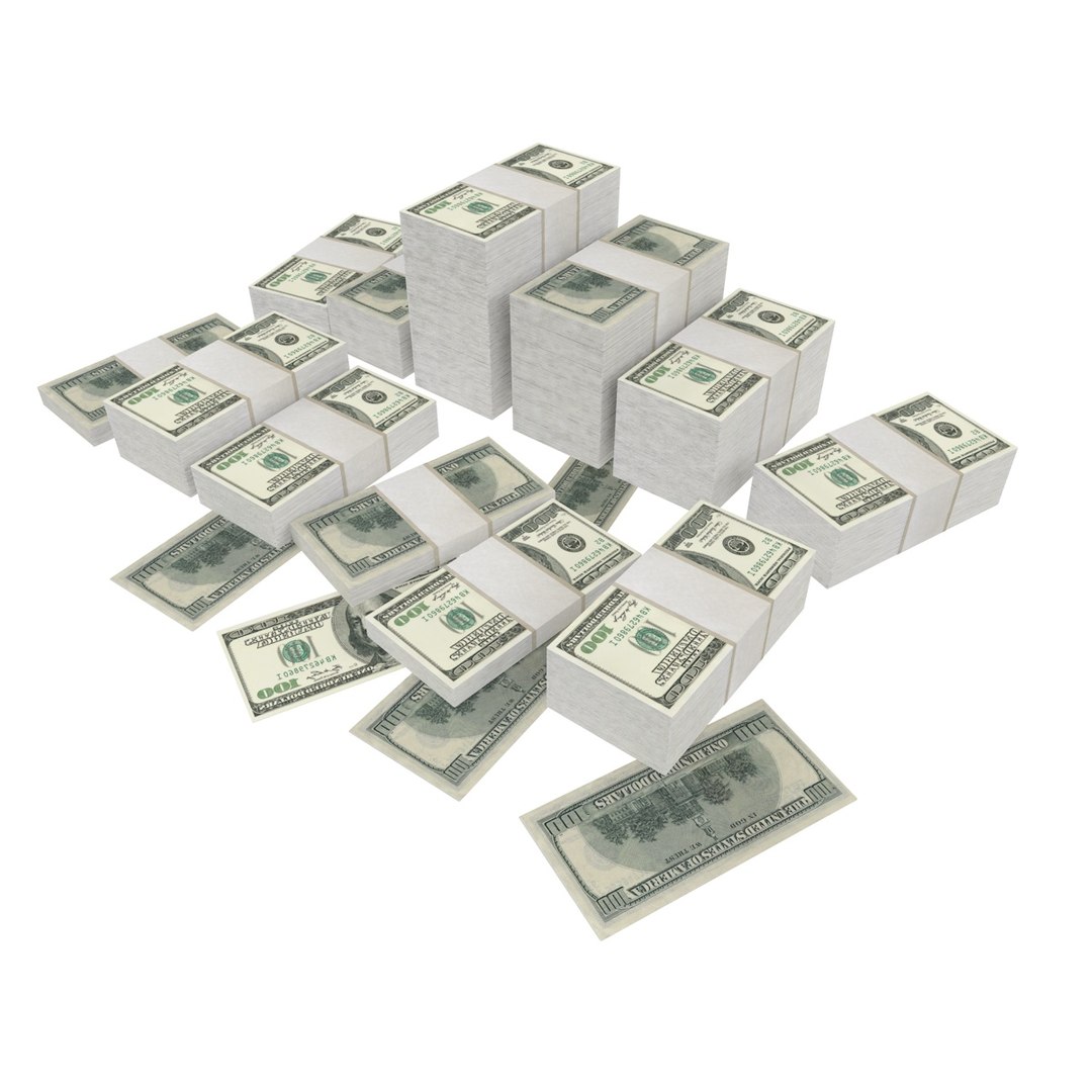 3D Dollar Stack - TurboSquid 1552103