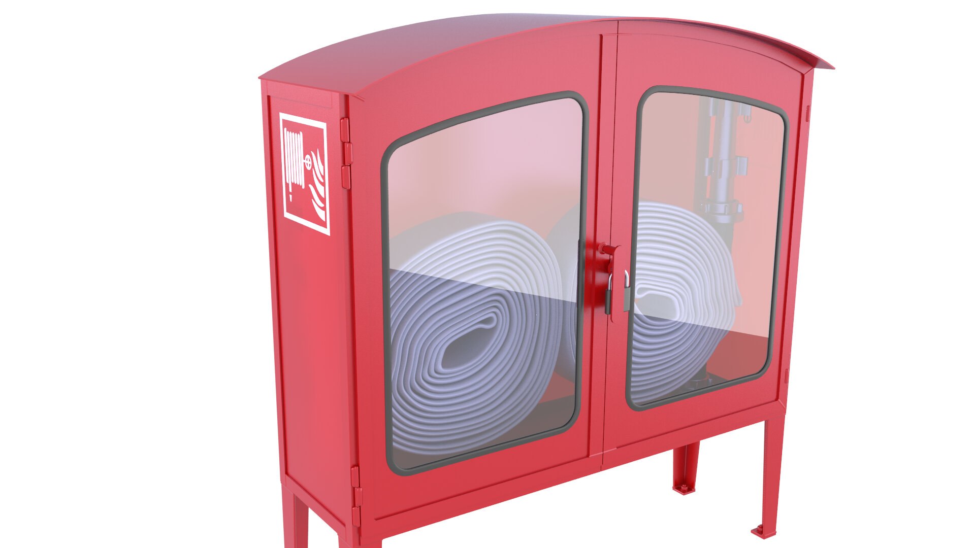 3D 3D Red Emergency Fire Hose Box Model 23 - TurboSquid 1714405