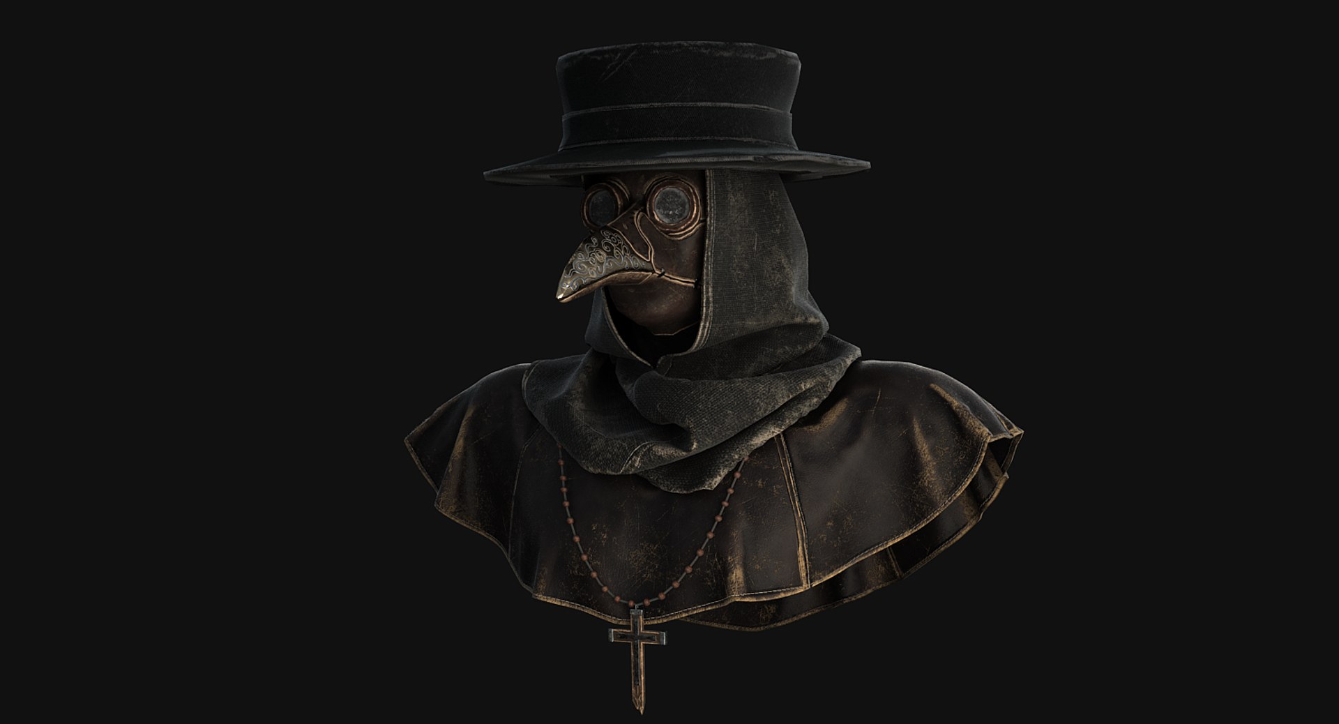 3D plague doctor - TurboSquid 1559840