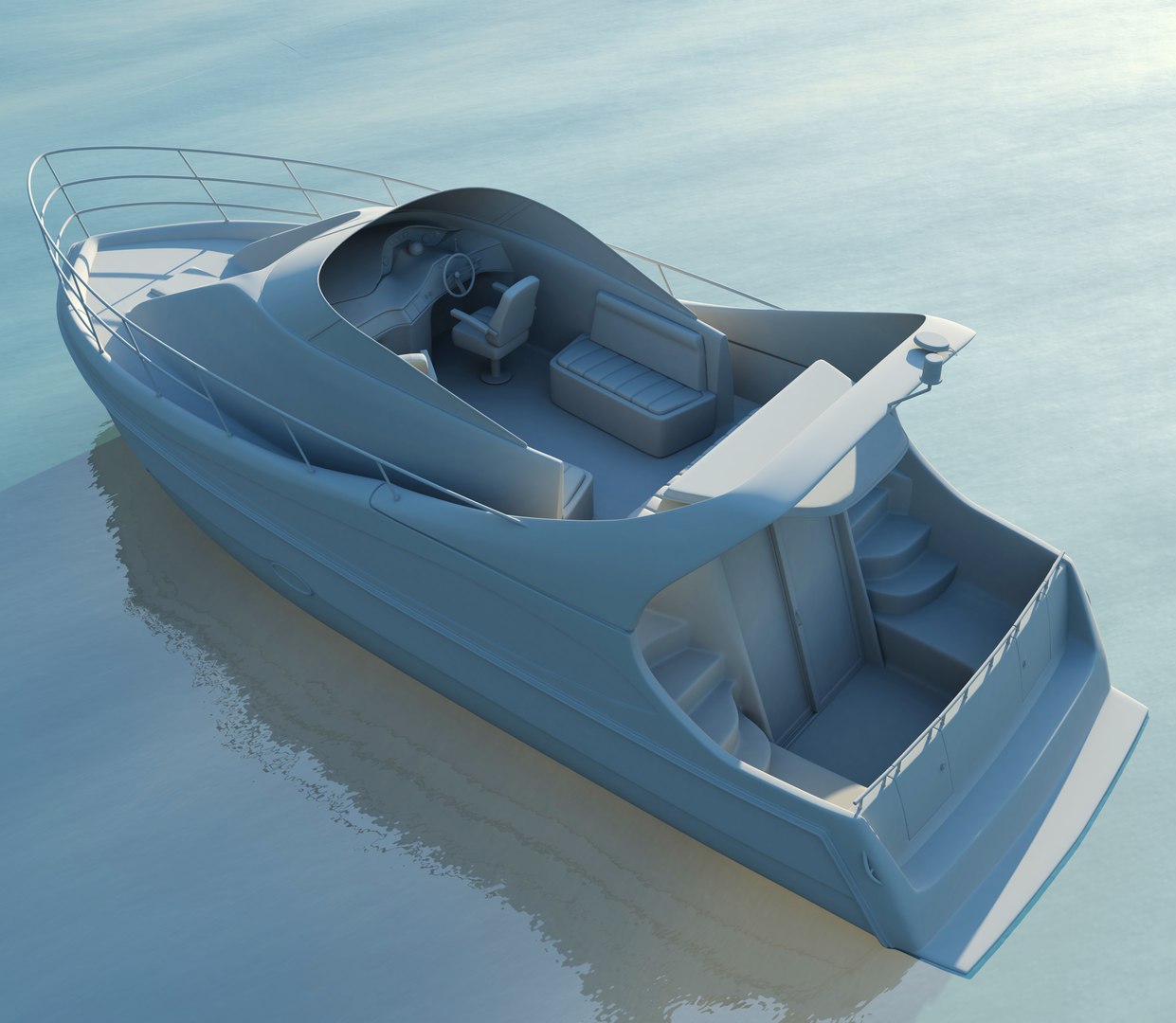 Carver 360 Sport Motor Yacht 3d Max