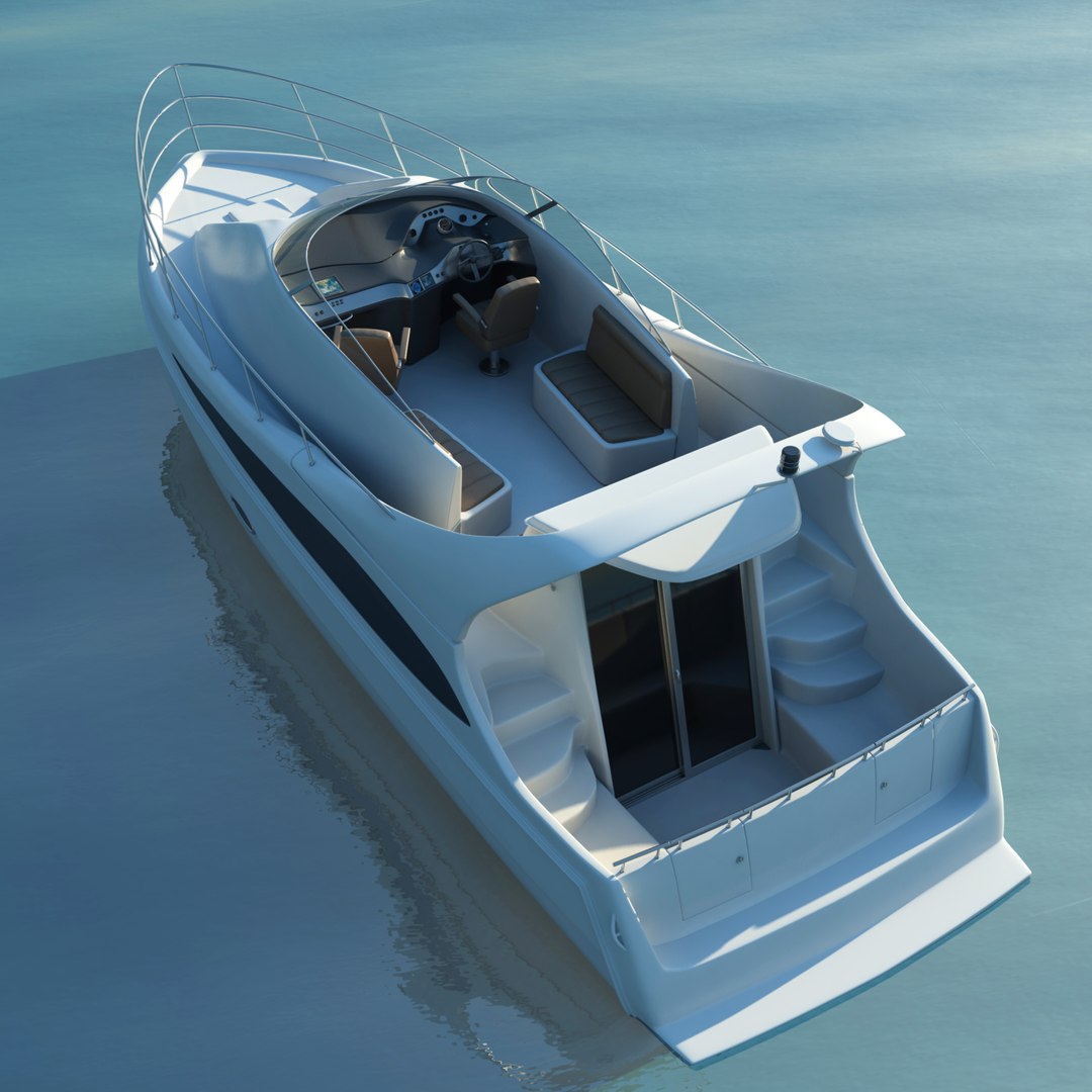 Carver 360 Sport Motor Yacht 3d Max