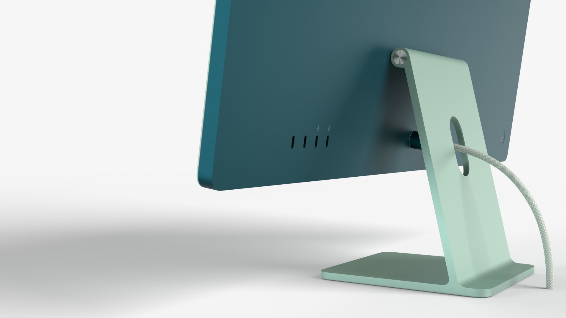 3D Model Apple IMac Green With Keyboard Mouse And Trackpad - TurboSquid ...