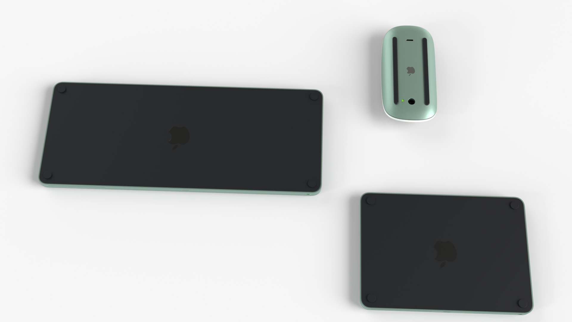 3D Model Apple IMac Green With Keyboard Mouse And Trackpad - TurboSquid ...