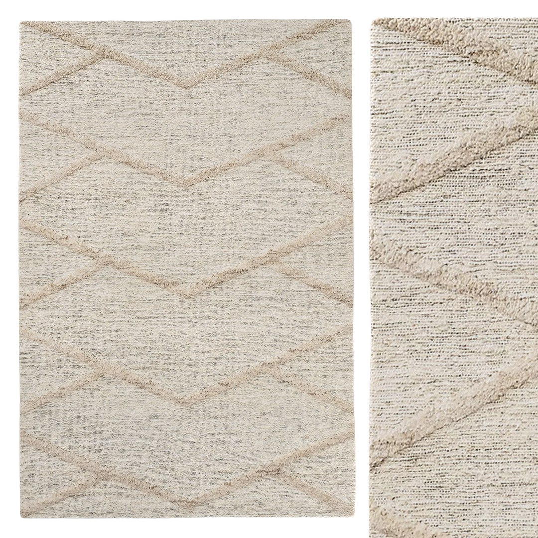 ARHAAN JUTE RUG 3D Model - TurboSquid 2201625