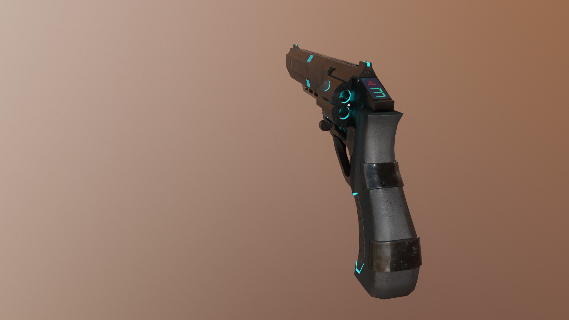 3D Sci-fi Revolver Model - TurboSquid 1483411