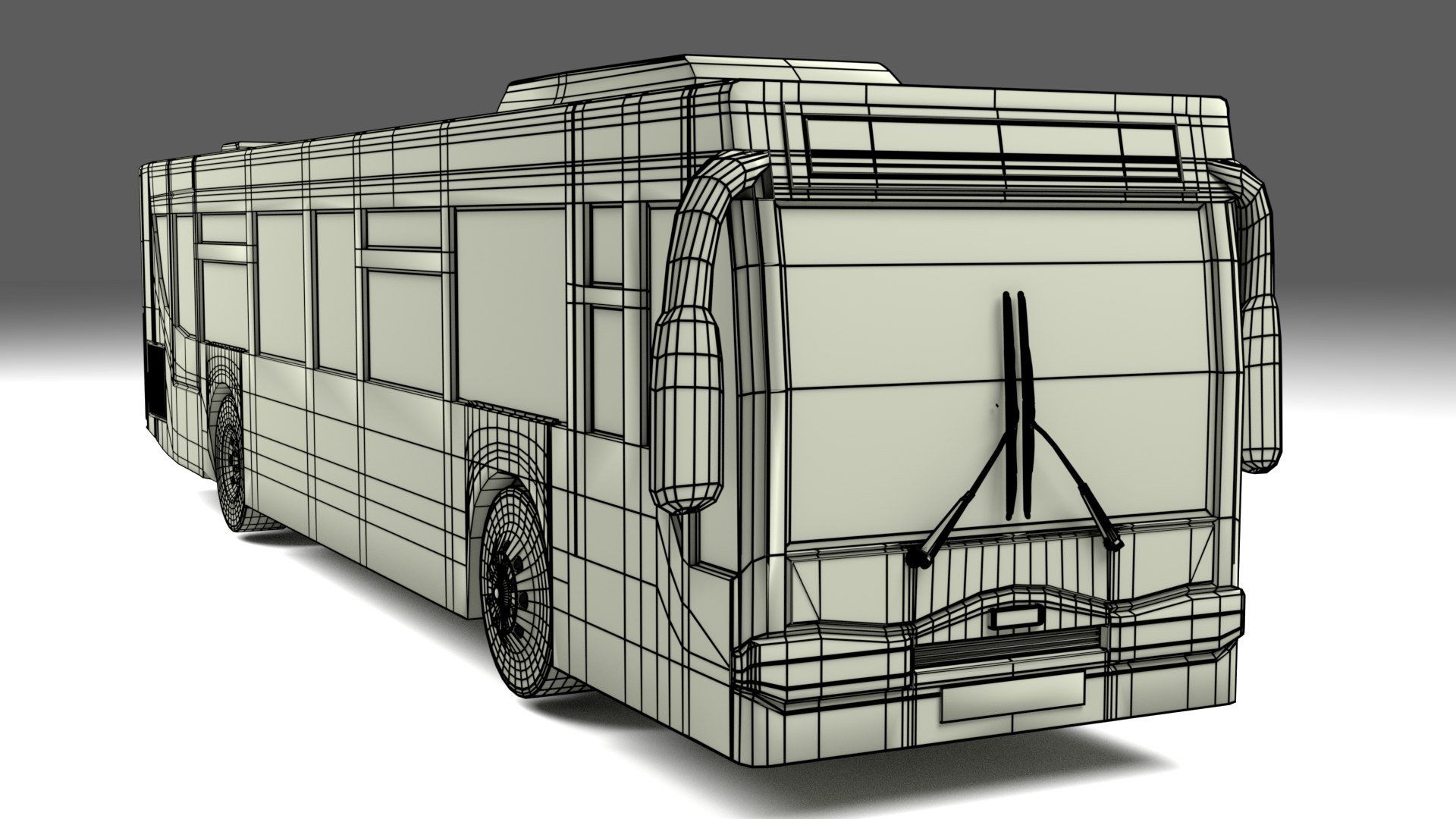 Single Decker Bus 3D Model - TurboSquid 1798461