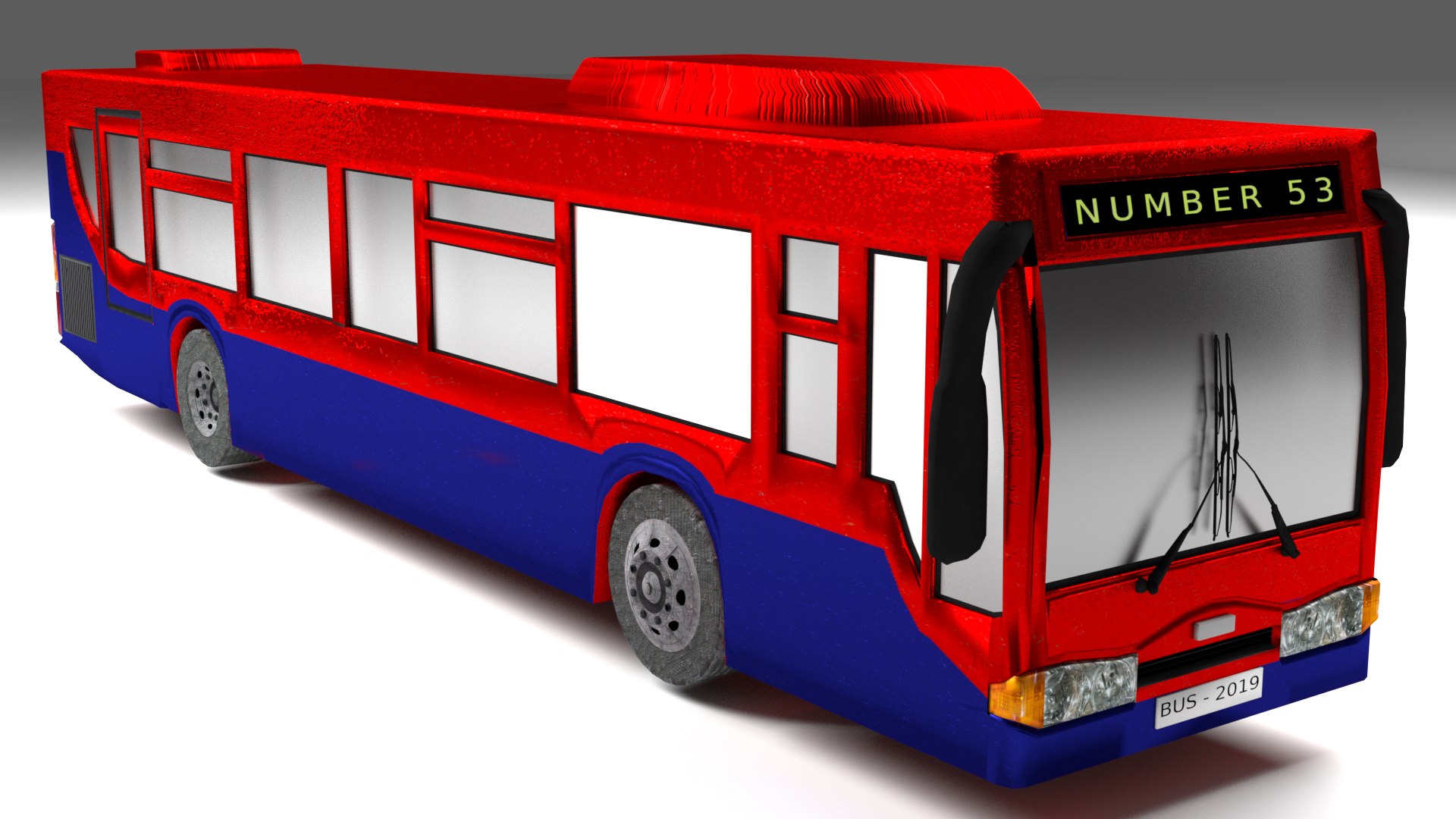 Single Decker Bus 3D Model - TurboSquid 1798461