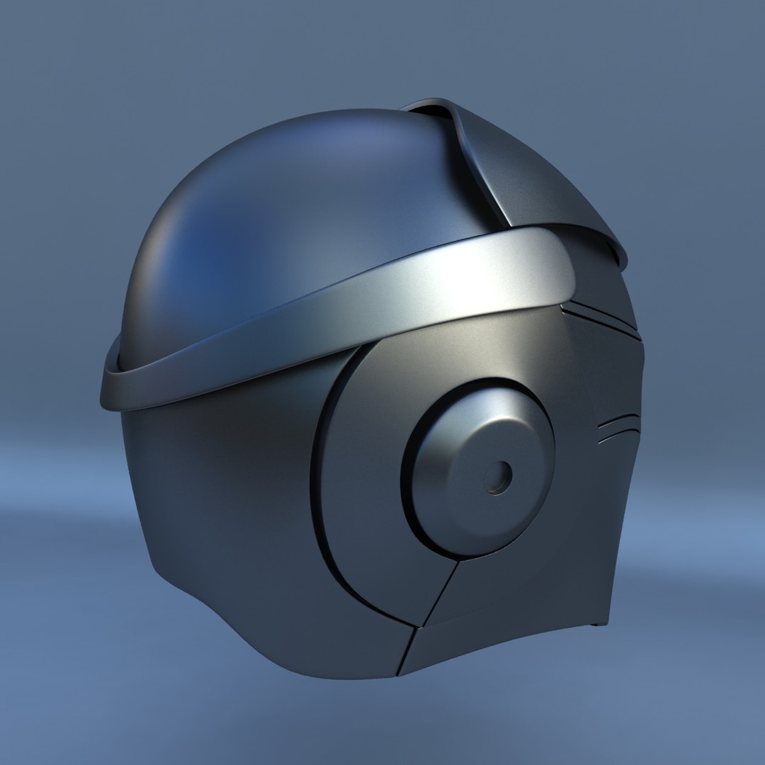 3d Robot Head L
