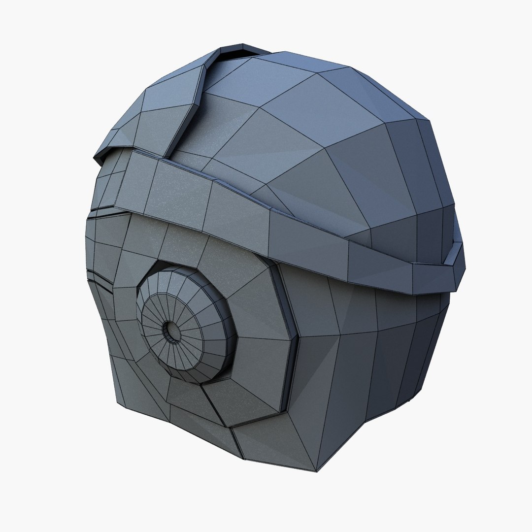 3d Robot Head L