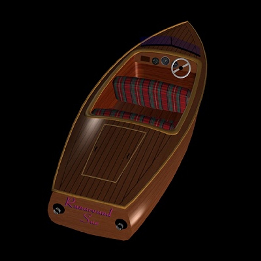 3d Model Inboard Runabout