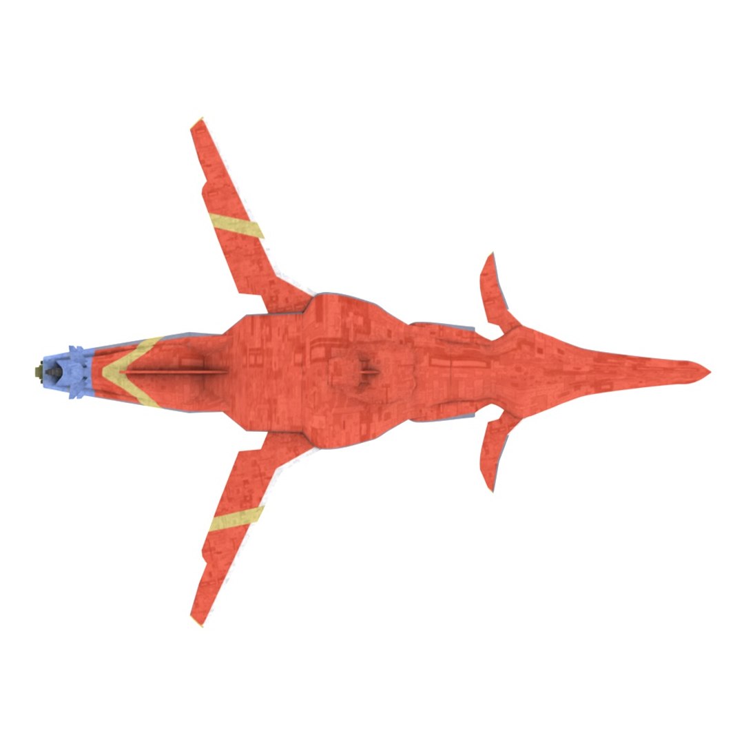 3d model captain spaceship ship